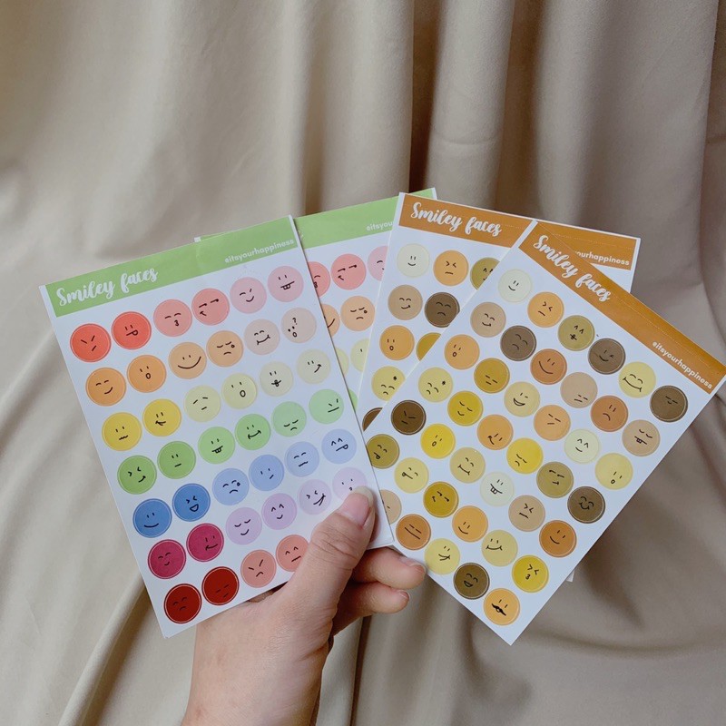 Jual Sticker senyum bulat bujo (kiss cut) | Shopee Indonesia