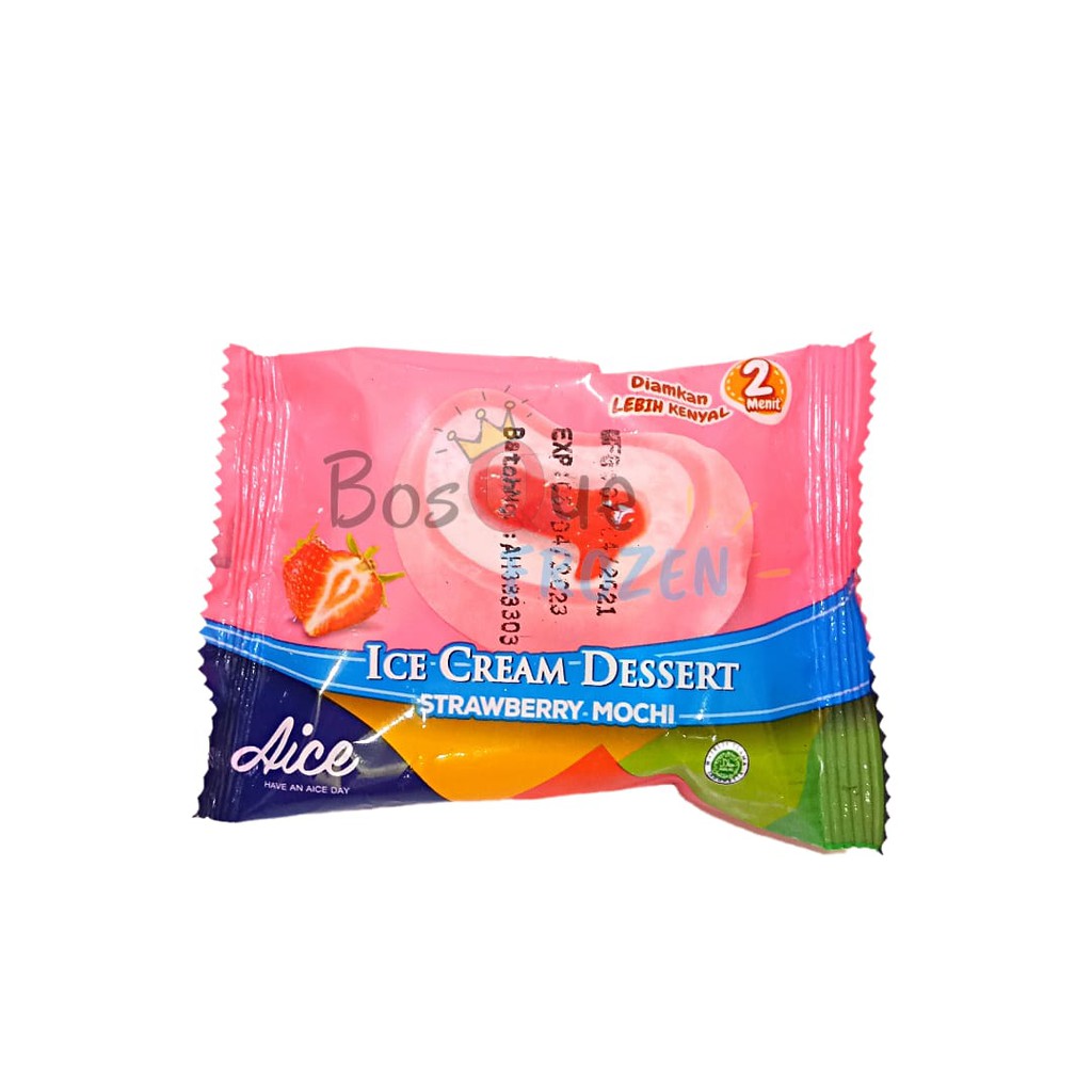 Jual Aice Ice Cream Mochi Strawberry 45 Ml | Shopee Indonesia