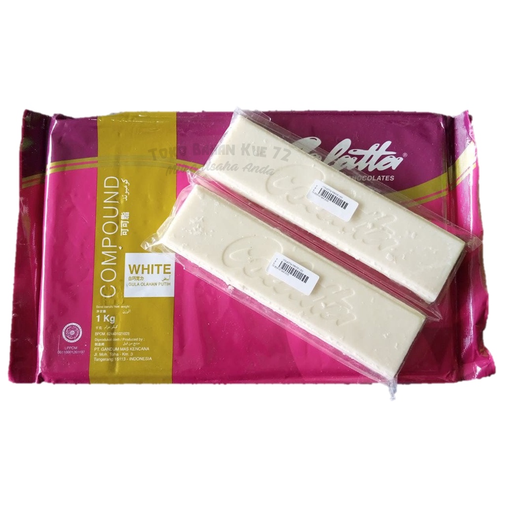Jual [1batang] Colatta White Chocolate Compound 200gr (dari kemasan 1kg ...