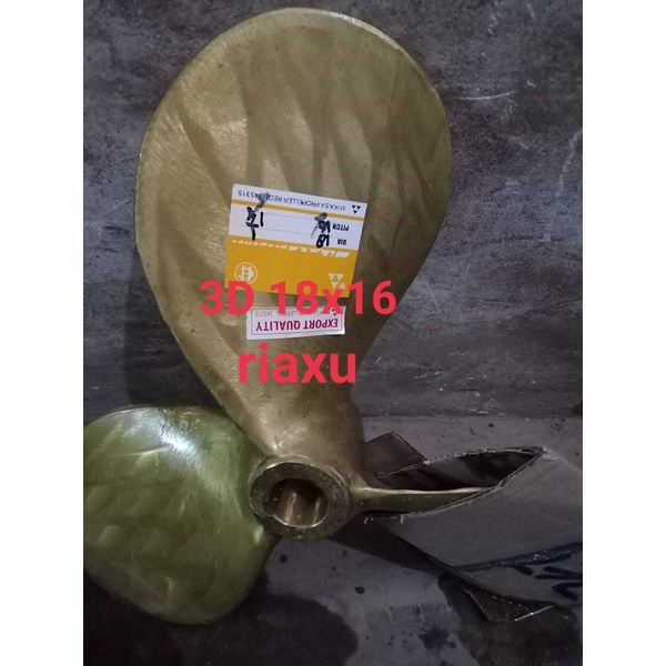 Jual Kipas Kapal Mikasa / Propeller 3D 18x16 | Shopee Indonesia