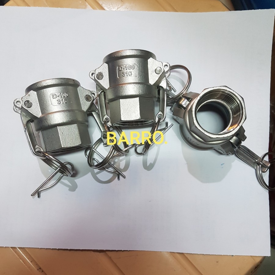 Jual CAMLOCK TYPE D 2-1/2 INCH / D-250 STAINLESS STEEL SS316 | Shopee ...