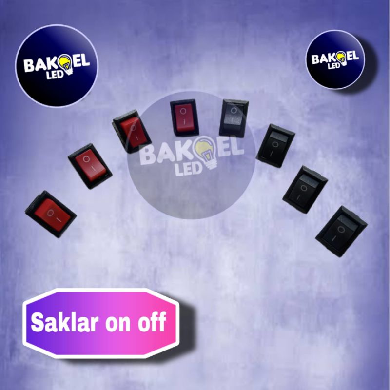 Jual SAKLAR SWITCH HITAM MERAH 2 KAKI 2 PIN ON-OFF | Shopee Indonesia