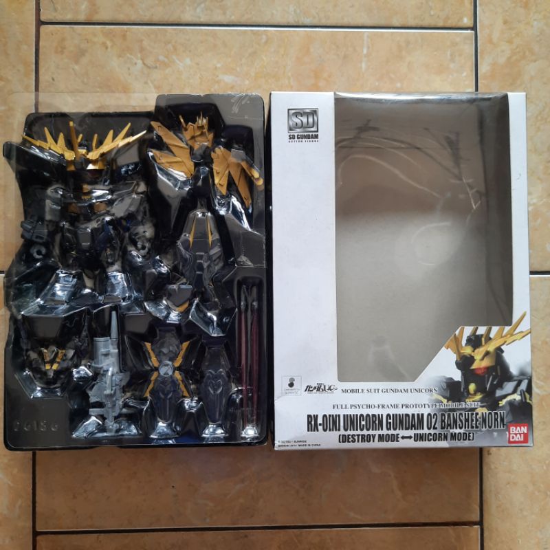 Jual SD Gundam Action Figure SDGO RX-0 Unicorn Gundam 02 Banshee Norn ...