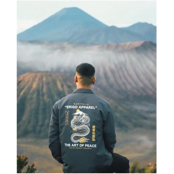 Jual :(REALPICK"" Coach Erigo Art Of Peace Dark Grey I Jaket Coach ...