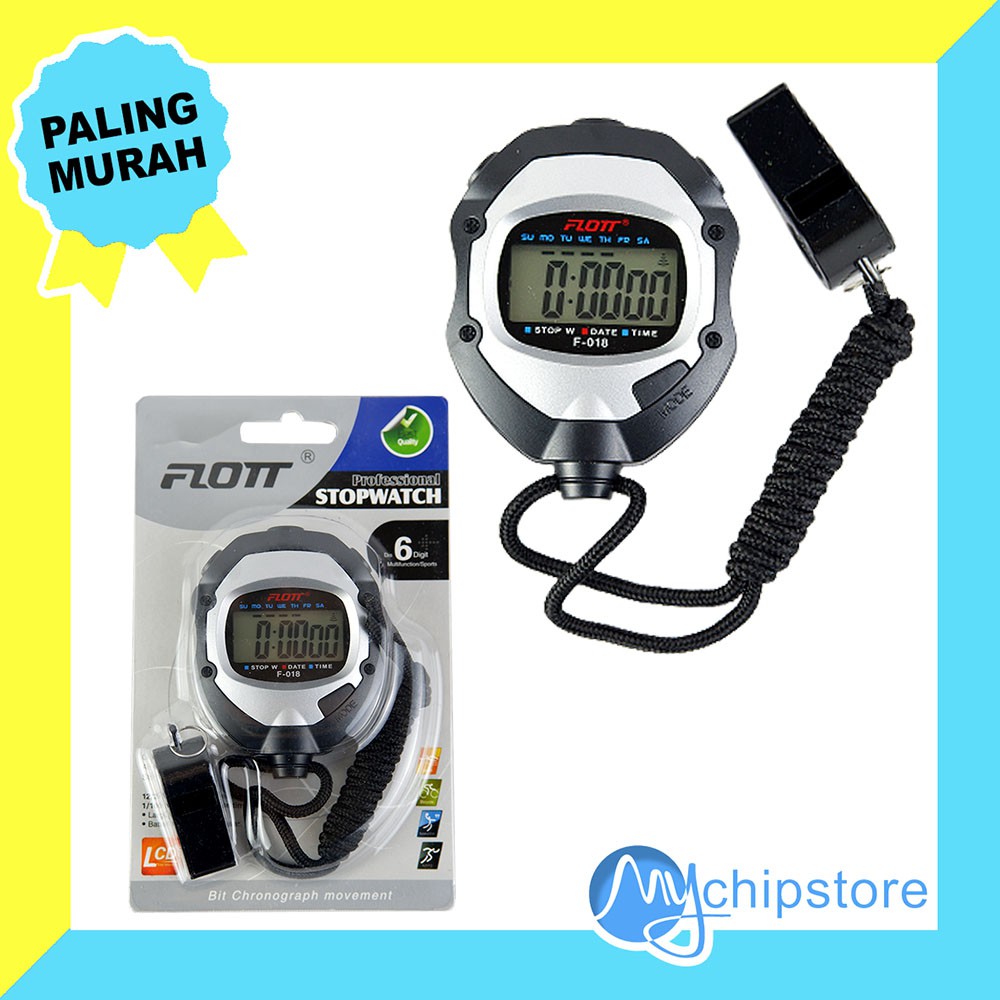 Jual Stopwatch Olahraga Genggam Original FLOTT F-018 + Peluit | Shopee ...