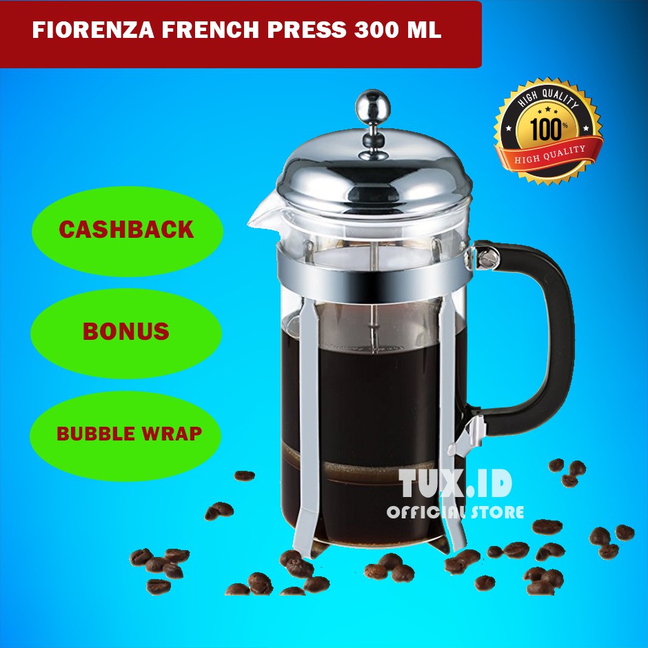 COFEE French Press 350ml Saringan Kopi Cold Brew Alat Kopi Manual ...