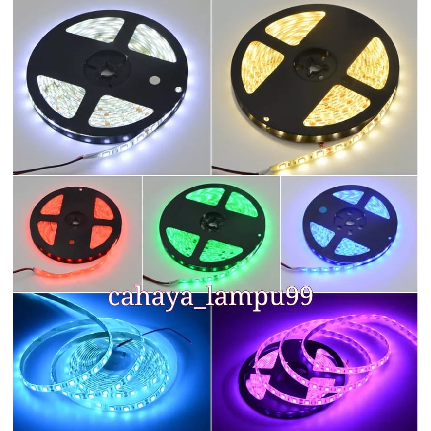 Jual Lampu Led Strip Truk Bis 24 volt 5 meter mata Led 3528 300Led IP67 ...