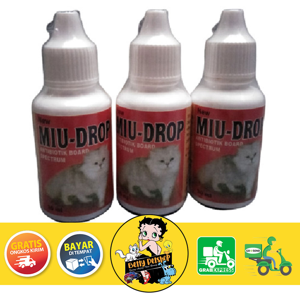 Jual MIU DROP OBAT ANTI BIOTIK UNTUK KUCING 30ML | Shopee Indonesia