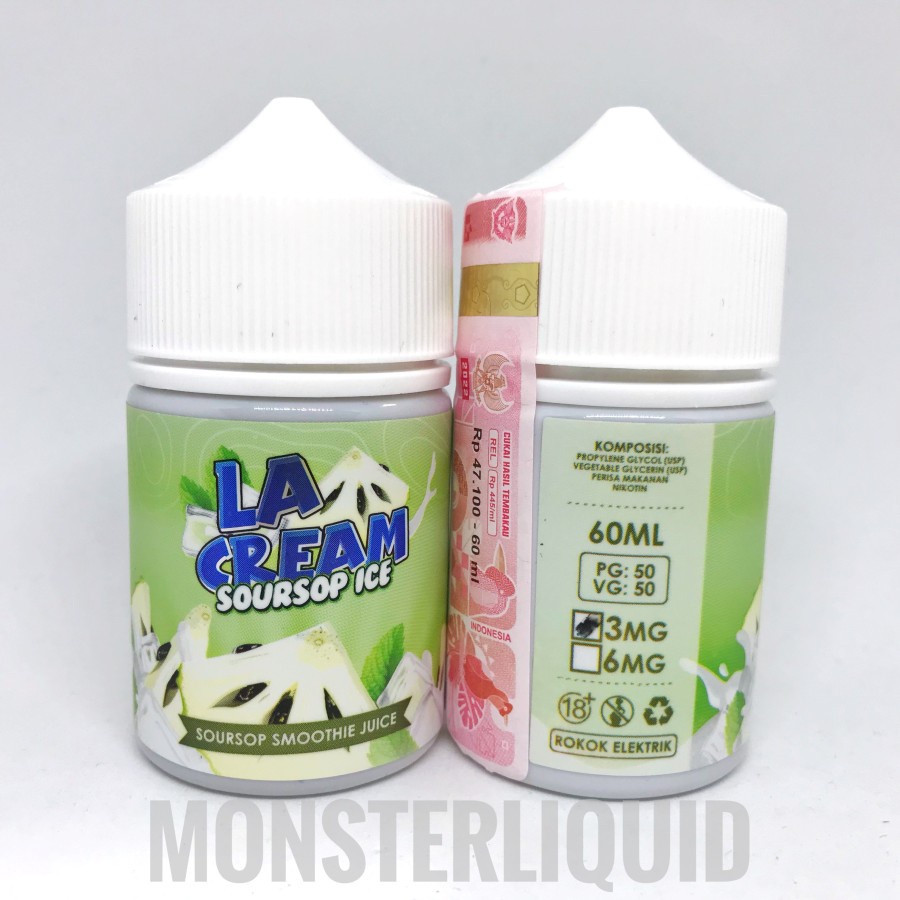 Jual LA CREAM SOURSOP ICE BY LEVICA JUICE 3MG 60ML | Shopee Indonesia