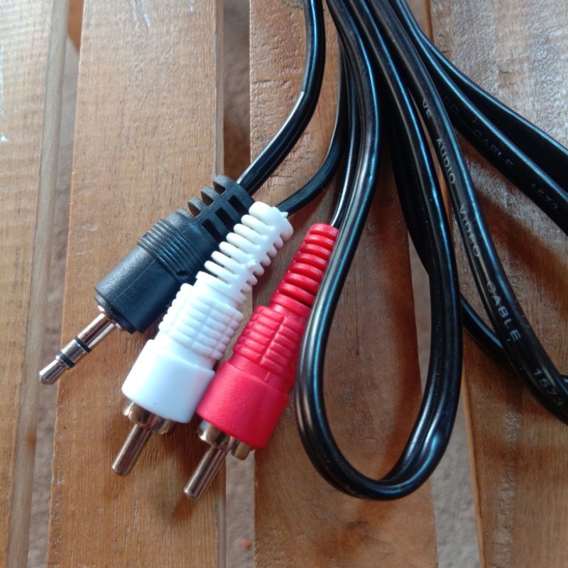 Jual kabel RCA 2in1 / kabel jack audio 2x1 | Shopee Indonesia