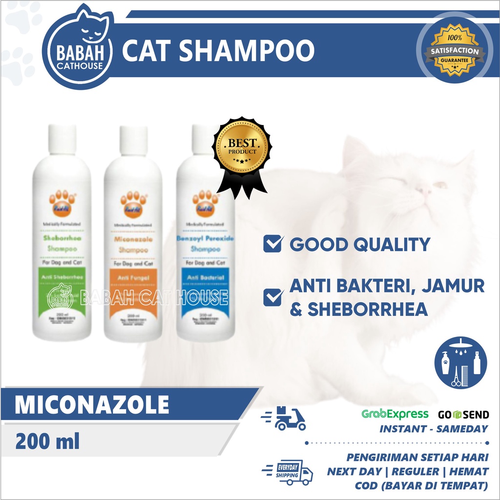 Jual MICONAZOLE Sampo Kucing Anjing Shampo Anti Jamur Sabun Kitten RAID ...