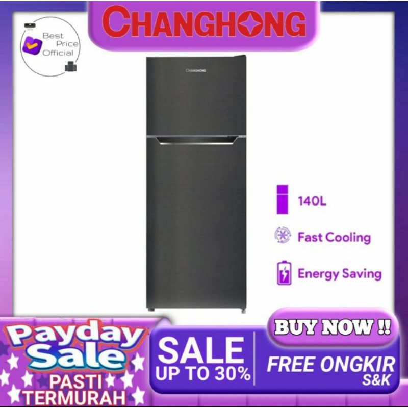 Jual KULKAS 2 PINTU CHANGHONG FTM155DB FTM-155DB LEMARI ES 140 LITER ...