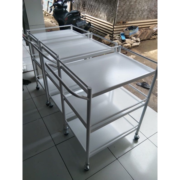 Jual troly instrumen 3 susun besi | Shopee Indonesia