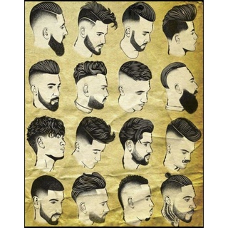 Jual POSTER MACAM-MACAM GAYA RAMBUT ( BISA REQUEST NAMA ) | Shopee ...