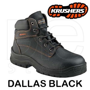 Jual Sepatu Safety Shoes - Krushers Dallas Black | Shopee Indonesia