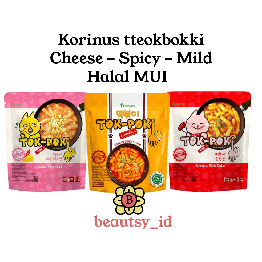 Jual Korinus K-Bunsik Instan Tokpoki Tteokbokki Toppoki Tok-Poki Spicy ...