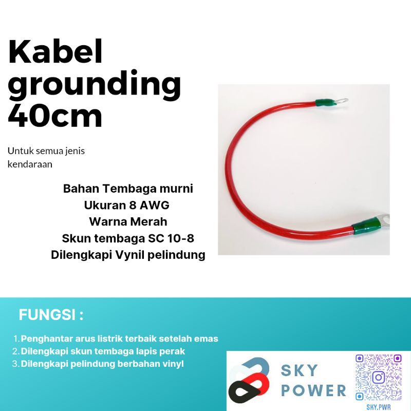 Jual Kabel Grounding ukuran 40 cm | Shopee Indonesia
