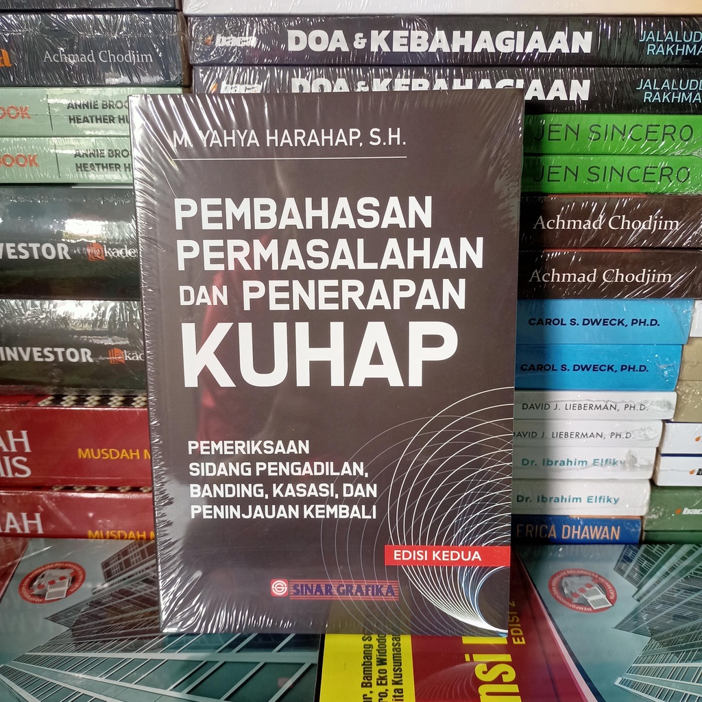 Jual Pembahasan Permasalahan dan Penerapan KUHAP; Pemeriksaan Sidang ...