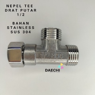 Jual Nepel T Stainless 304 Ring 1/2 inch Nepel Tee Kran T Mur Putar ...