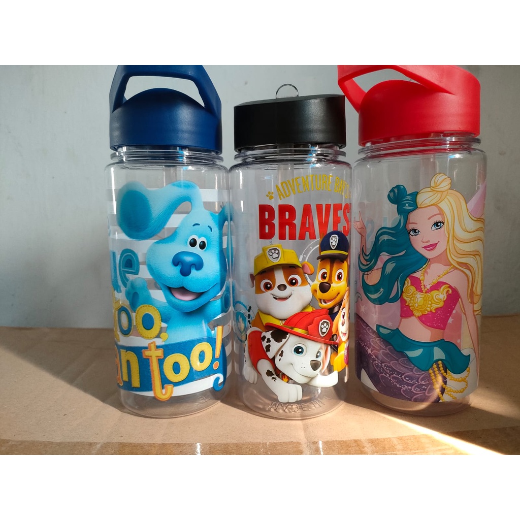 Jual Botol Minum Anak Sedotan Motif Kartun Anti Tumpah COD 450 ml ( NON ...