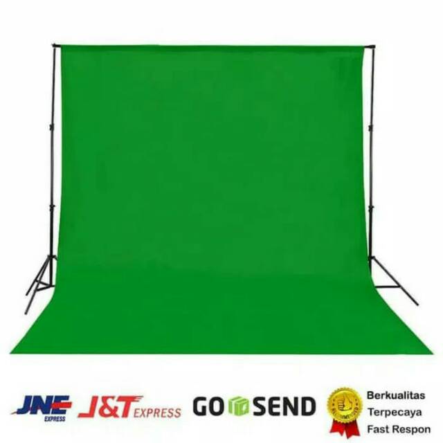 Jual Background Hijau Greenscreen 6x2.5 meter Green Screen | Shopee ...