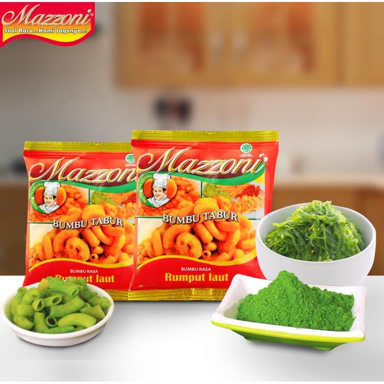 Jual MAZZONI RASA RUMPUT LAUT BALADO HIJAU BUMBU TABUR KENTANG GORENG ...