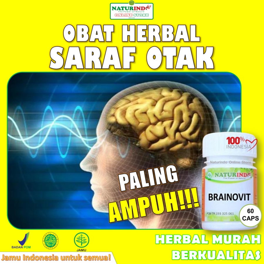 Jual Herbal NATURINDO BRAINOVIT Obat Saraf-Syaraf Otak 100% Original ...