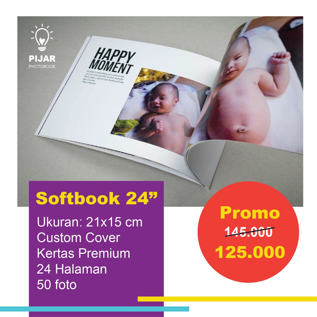 Jual Photobook 24 Halaman, 50 Foto (Bikin Cetak Photobook Custom ...