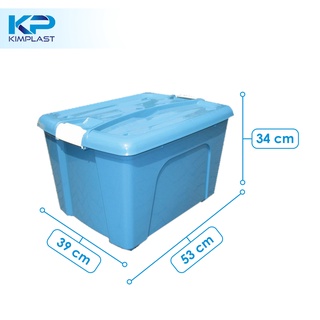 Jual KIMPLAST Box Container Delux 50 Liter / Dengan Roda / Rak ...
