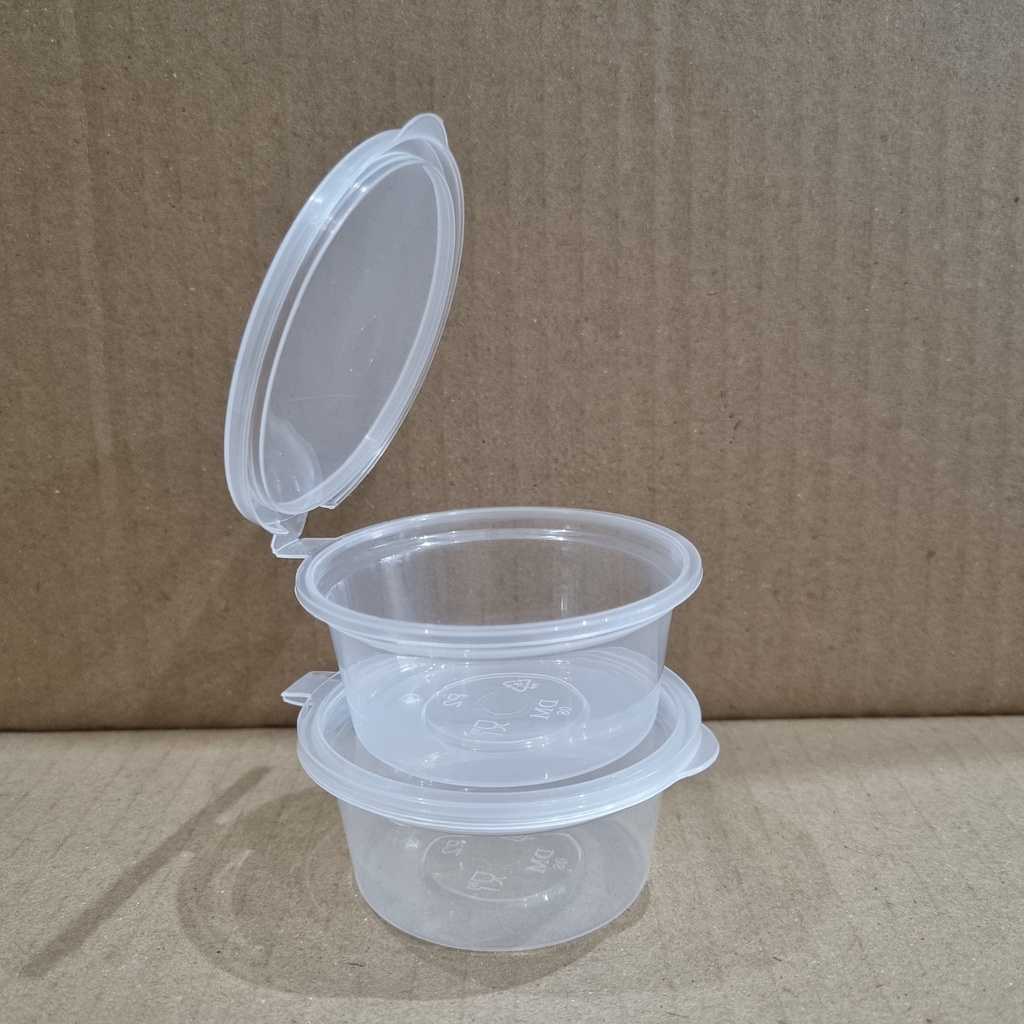 Jual Tempat Saos Plastik Cup Sauce 50 ml / Saus / bumbu / Sambal Sauce ...