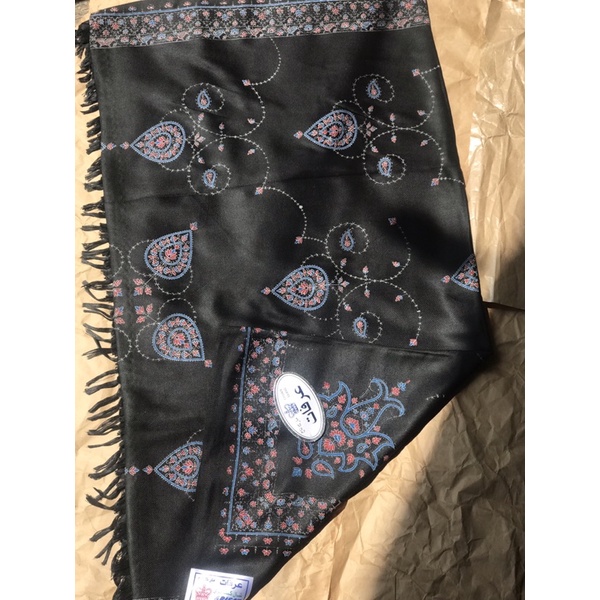 Jual Surban Yaman Ridak Panjang Imamah Sablon Arifat Hitam | Shopee ...