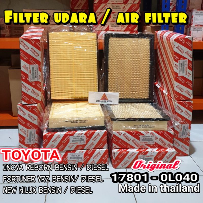 Jual FILTER UDARA INOVA REBORN / FORTUNER VRZ / INNOVA REBORN | Shopee ...