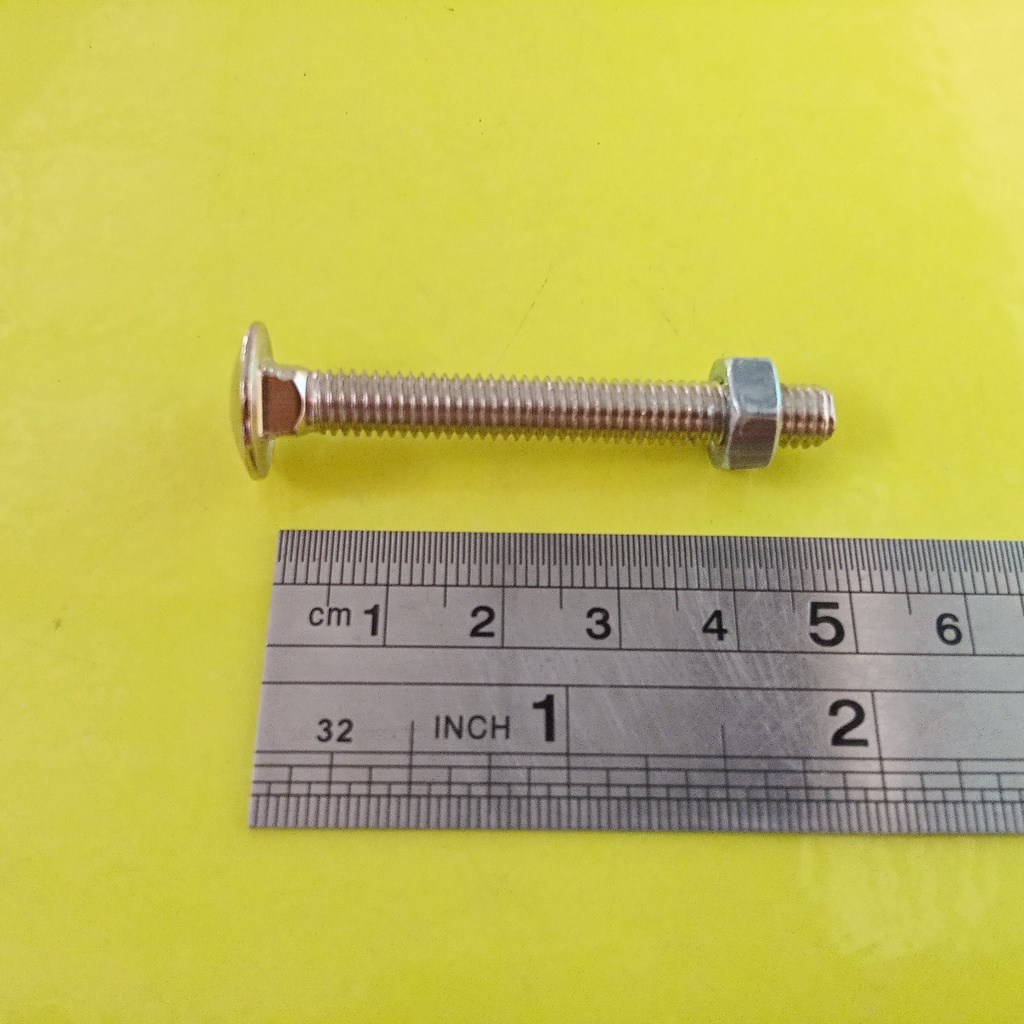 Jual BAUT MUR CB M6x50 NIKEL / BAUT M6 X 50 PANJANG 5CM / BAUT 10 KUNCI 10 NIKEL BAUT PAYUNG ...