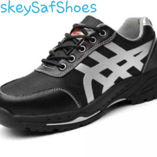 Jual Sepatu Safety Hitam Putih Sport Import | Shopee Indonesia