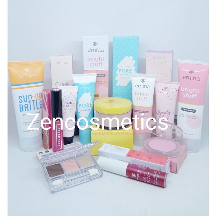 Jual Paket Emina Lengkap/ Emina Skincare Remaja / Emina Make Up / Emina ...
