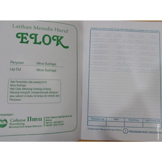 Jual BUKU LATIHAN MENULIS HURUF ELOK Indonesia|Shopee Indonesia