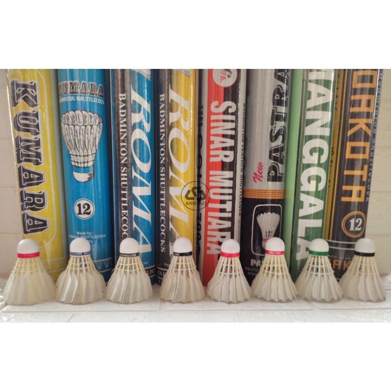 Jual Shuttlecock Lancip & Tumpul Awet, Stabil, Tidak mudah patah ...