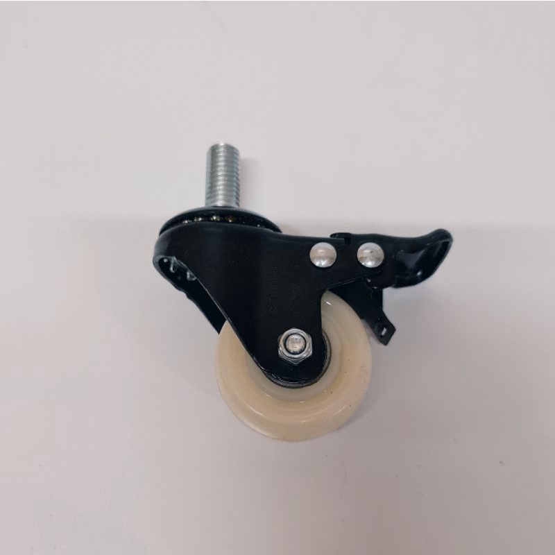 Jual Roda srew/drat nilon 2 inch ball bearing taiwan putar+rem | Shopee ...