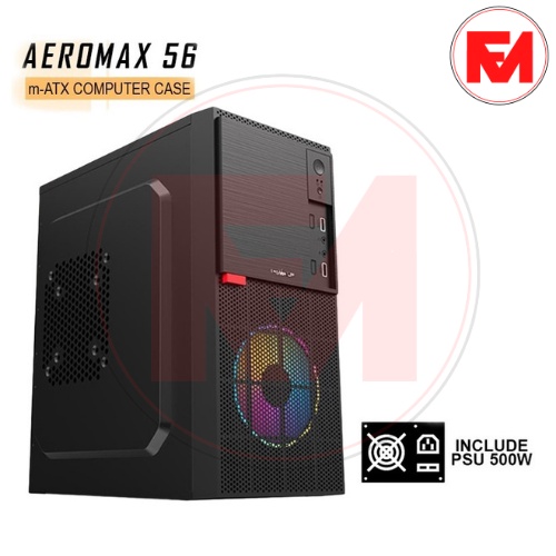 Jual Casing PC 3 Power Up AEROMAX AM-560 with PSU 500W m-ATX Case ...