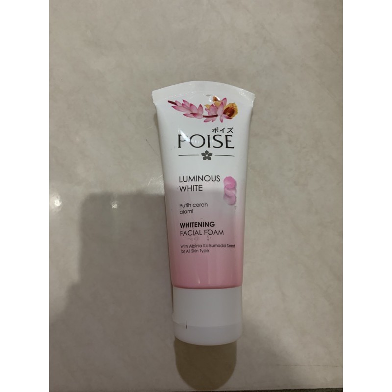 Jual Poise Facial Foam Luminous White Tube 50 g (new) | Shopee Indonesia