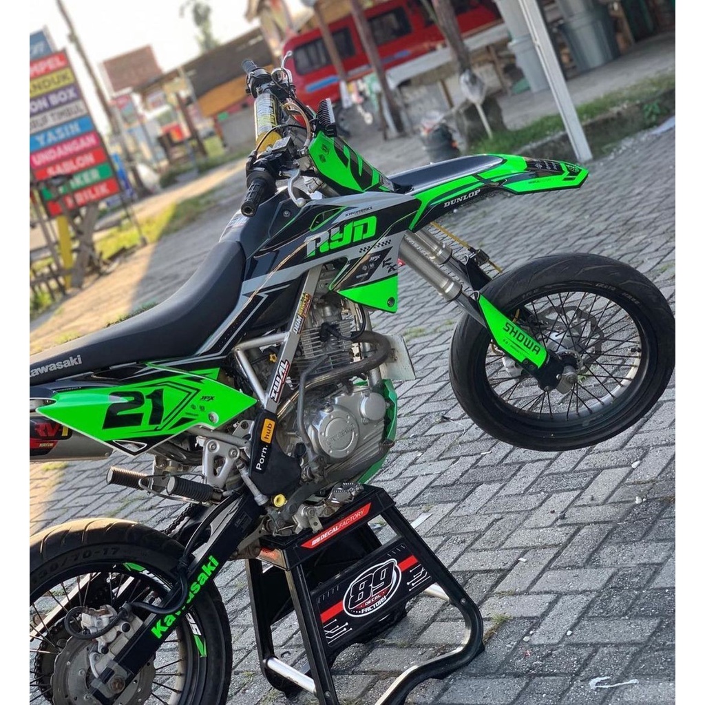 Jual DECAL KLX/GORDON / D'TRACKER /CRF (BISA RUBAH NAMA,NO,WARNA ...