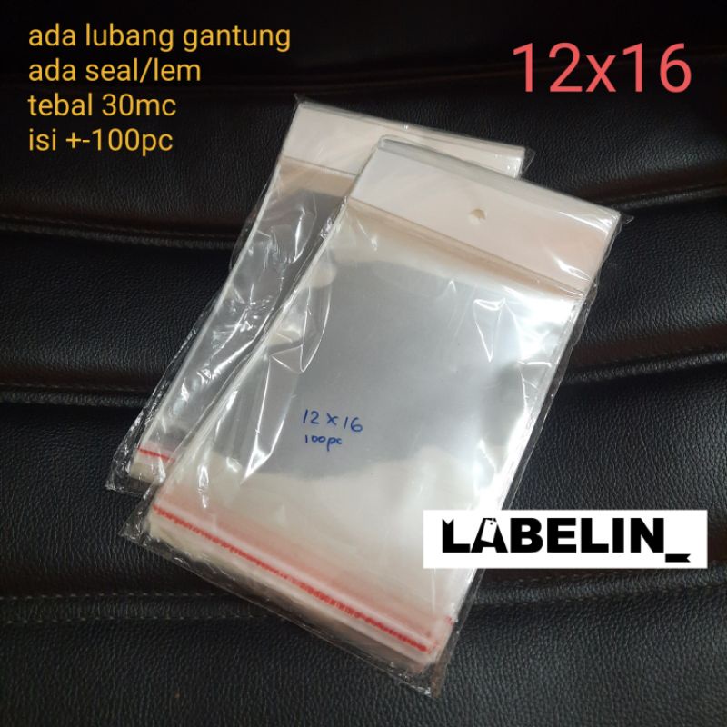 Jual Plastik Display 100pc 12x16 / Plastik gantung plastik aksesoris ...