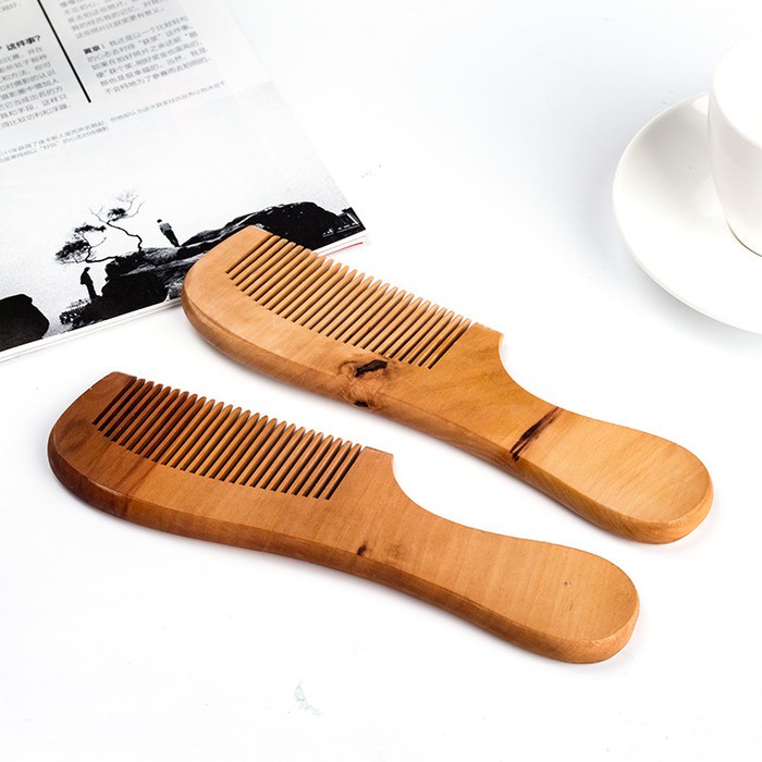 Jual Sisir Kayu Anti-Elektrostatik Dengan Gagang | Shopee Indonesia