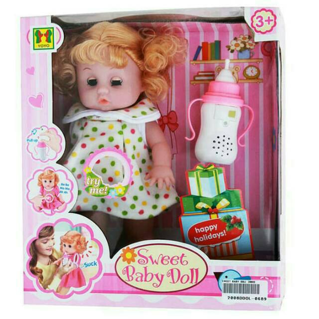 Jual Boneka Barbie Bisa Bernyanyi / Sweet Baby Doll ( 2008D ) | Shopee ...
