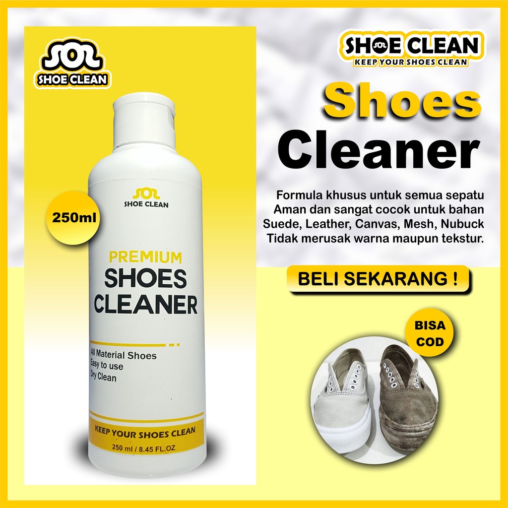Jual Cairan Pembersih Sepatu 250ml Sneakers Shoes Shoe Suede Cleaner ...