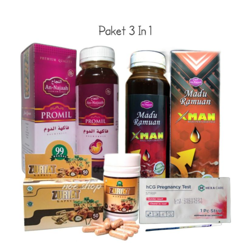 Jual Paket 3 in 1 Madu Promil Zuriyat Madu dan Kapsul Zuriat | Shopee ...