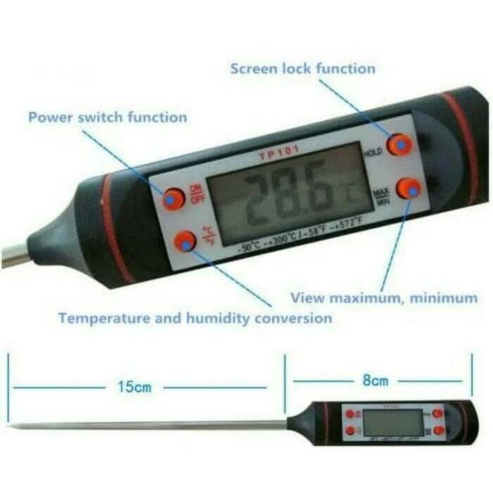 Jual TP101 DIGITAL THERMOMETER ALAT UKUR SUHU MASAK DAN INDUSTRI ...