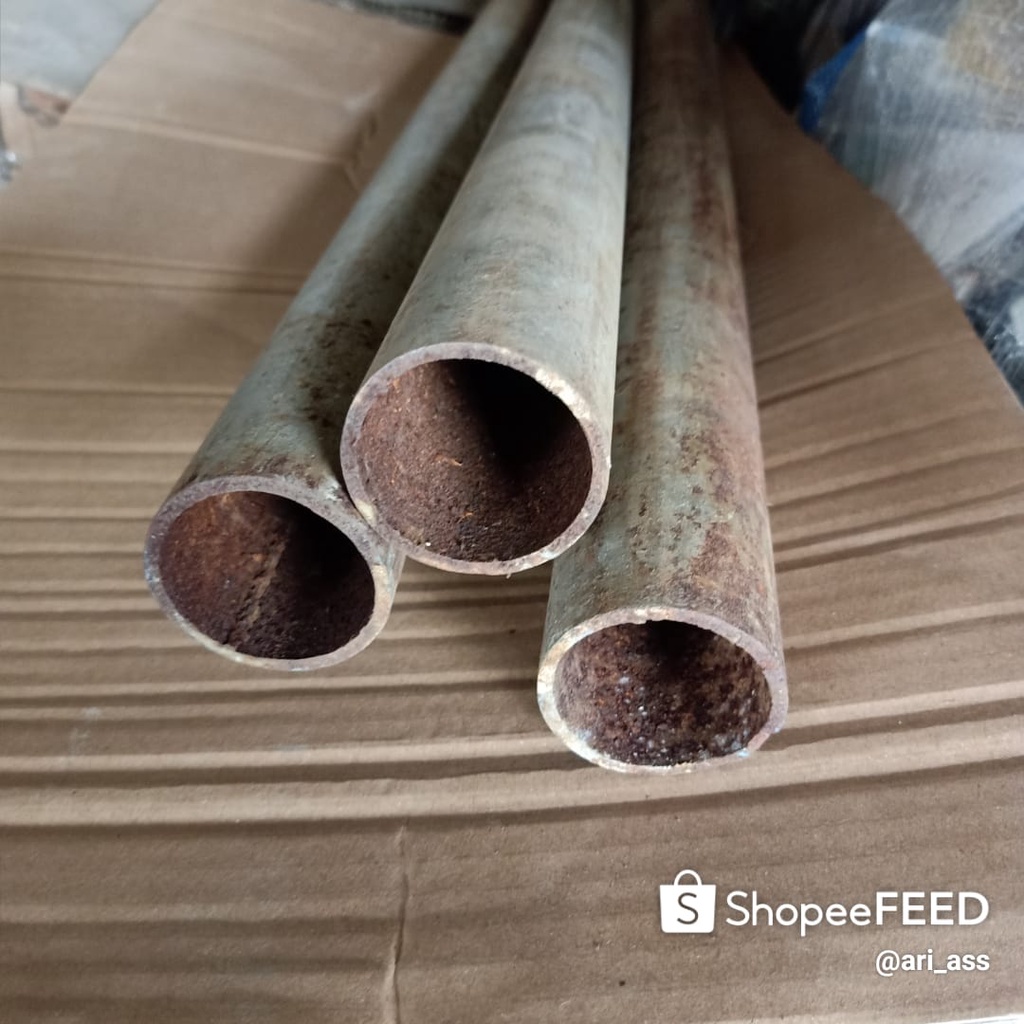 Jual Pipa besi 1,5inch Tebal 3mm panjang 20cm Indonesia|Shopee Indonesia