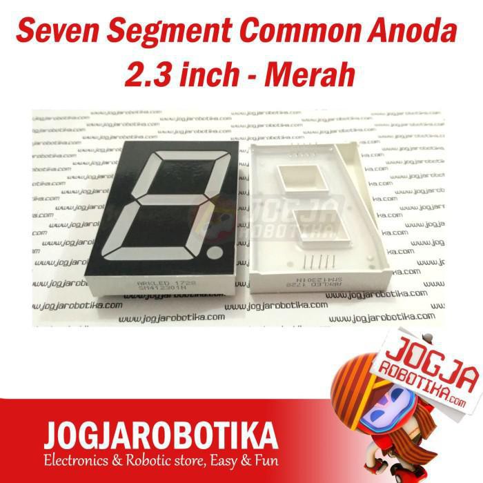 Jual SEVEN SEGMENT MERAH 2.3 INCH SM412301N 7 SEGMEN COMMON ANODA ...