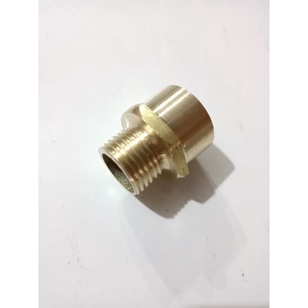 Jual neple sok sambung kuningan drat luar 1/2"inch x sok drat dalam 5/8"inch | Shopee Indonesia